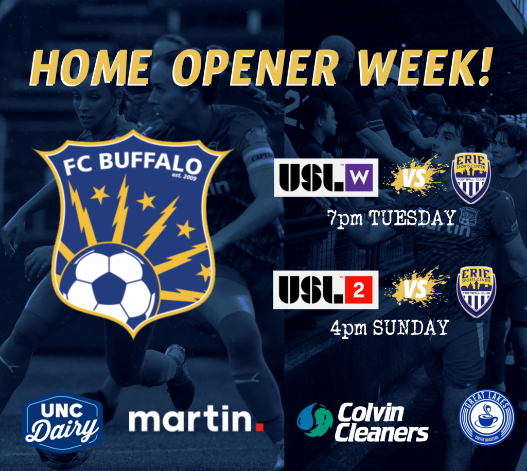 USLW & USL2 home openers this week! – FC Buffalo